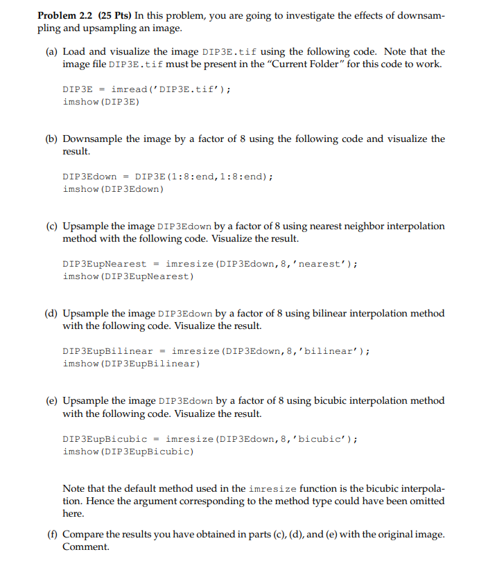 Problem 2.2 (25 Pts) In this problem, you are going | Chegg.com