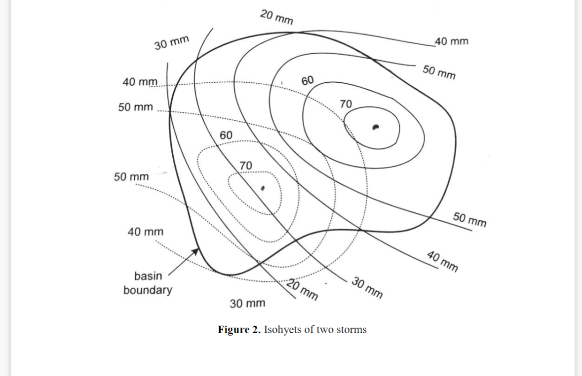Solved Problem 2:Isohyetal maps of two storms of equal | Chegg.com
