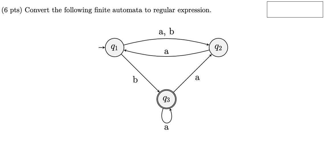 Solved (7 pts) Give a state diagram of a NFA recognizing the | Chegg.com