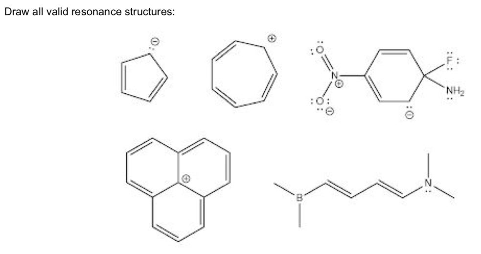 Draw all valid resonance structures: Подок | Chegg.com