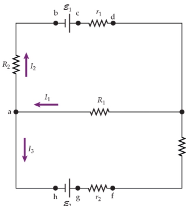 Solved Apply The Loop Rule To Loop Aefgha In The Figure 