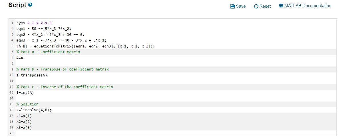 Solved Solve the System of Linear Equations My Solutions > | Chegg.com