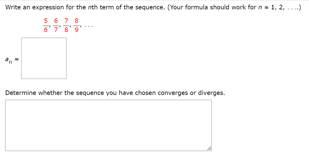 Solved Write an expression for the nth term of the sequence. | Chegg.com