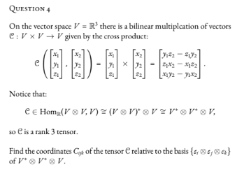 Solved On the vector space V=R3 there is a bilinear | Chegg.com