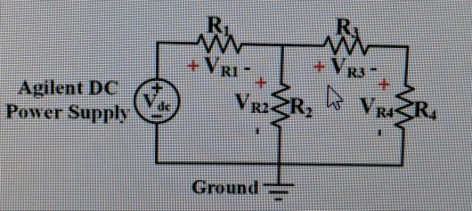 Solved Calculate the voltage drops of each component in the | Chegg.com
