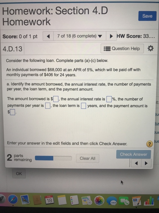 Solved Homework Section 4 D Homework Score 0 Of 1 Pt 7 Of