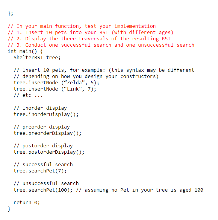 Solved Lab 3 focuses on BST basic operations using a linked | Chegg.com