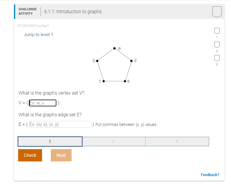 Solved Challenge Activity 6 2 1 Graph Representations
