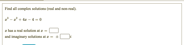Solved Find all complex solutions (real and non-real). - 2? | Chegg.com