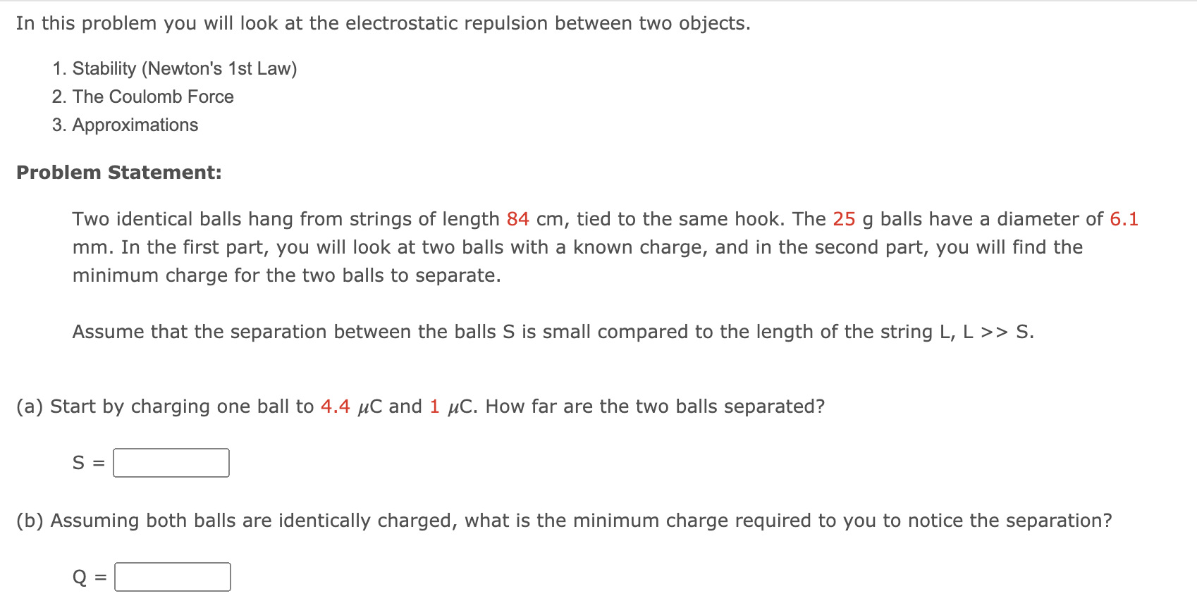 Solved In this problem you will look at the electrostatic | Chegg.com