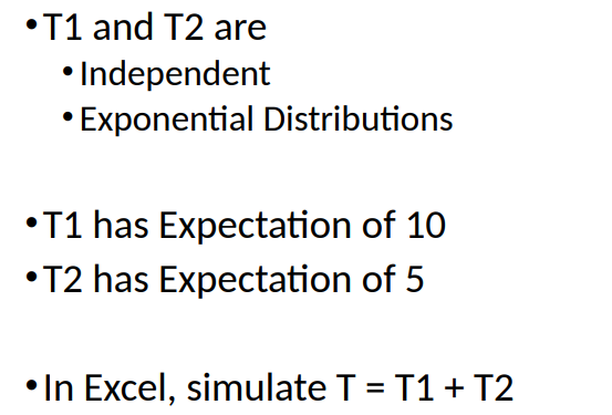 Solved •T1 and T2 are • Independent • Exponential | Chegg.com