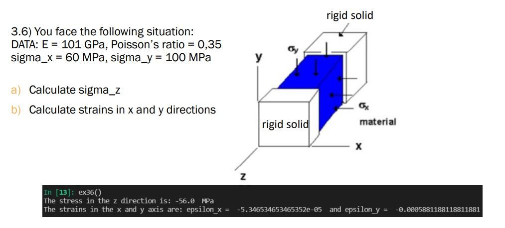 Solved rigid solid 3.6) You face the following situation: | Chegg.com