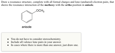 Anisole Resonance Structures