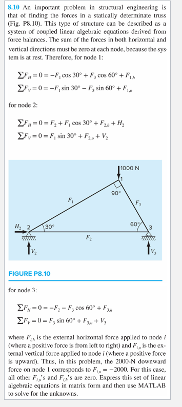 Solved 8.10 An important problem in structural engineering | Chegg.com
