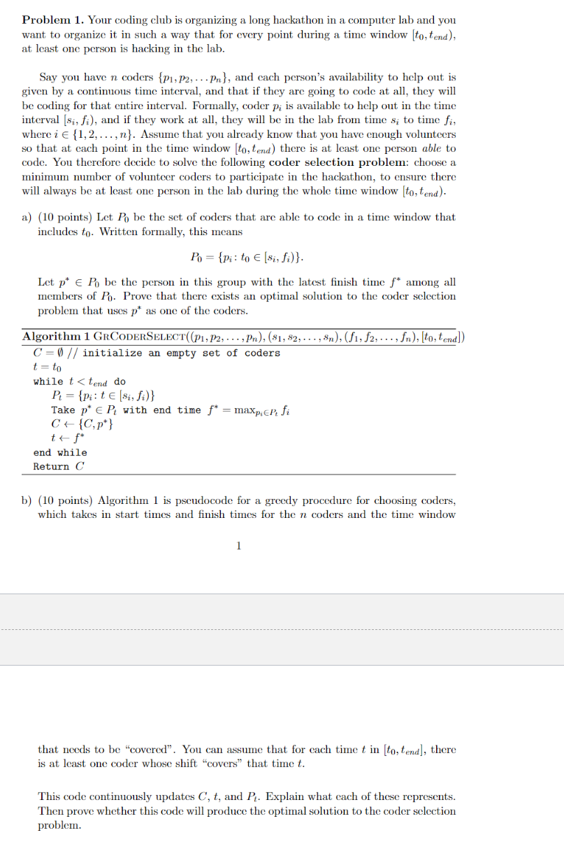 Solved Problem 1. ﻿Your coding club is organizing a long | Chegg.com