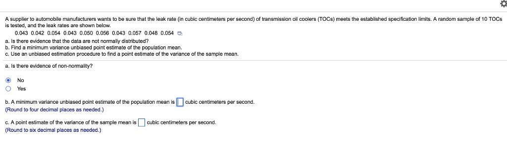 Solved A supplier to automobile manufacturers wants to be | Chegg.com