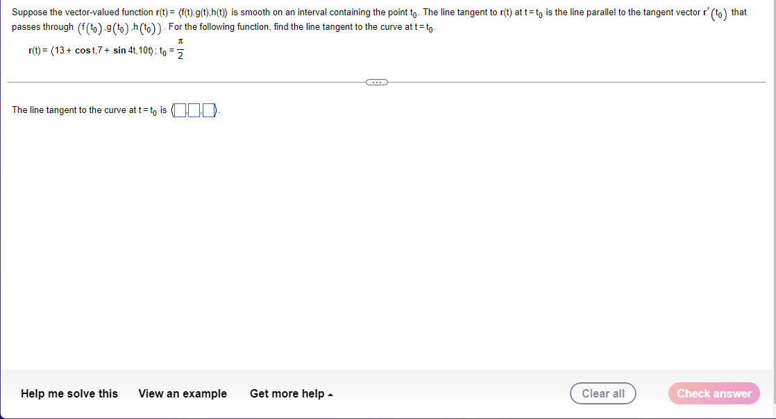 Solved Suppose the vector-valued function | Chegg.com