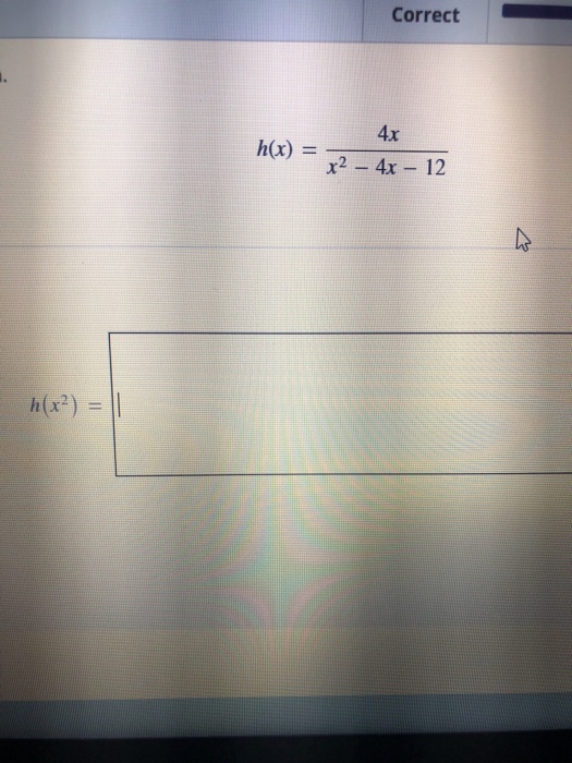 Solved Correct x2 -4x-12 | Chegg.com