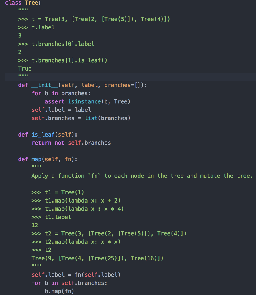 Solved In Python, implement add_d_leaves, a function that | Chegg.com