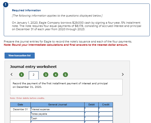 Solved Requlred Informetion [The following information | Chegg.com