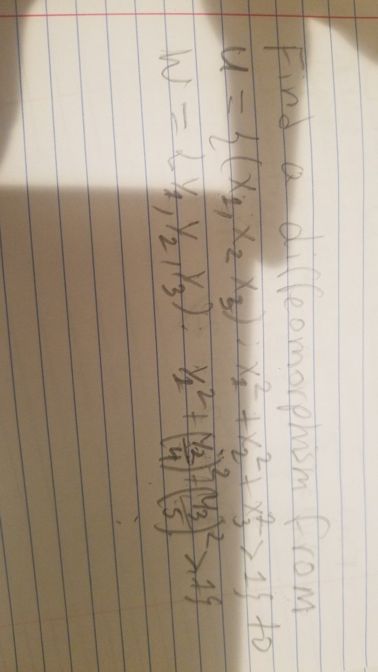 Solved Find a diffeomorphism from EXA2 - मान | Chegg.com