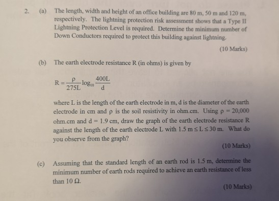Solved The length, width and height of an office building 2. | Chegg.com