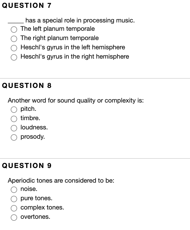 Solved QUESTION 1 The pitch of a sound is related to a | Chegg.com