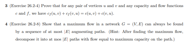 Solved 3 (Exercise 26.2-4) Prove that for any pair of | Chegg.com