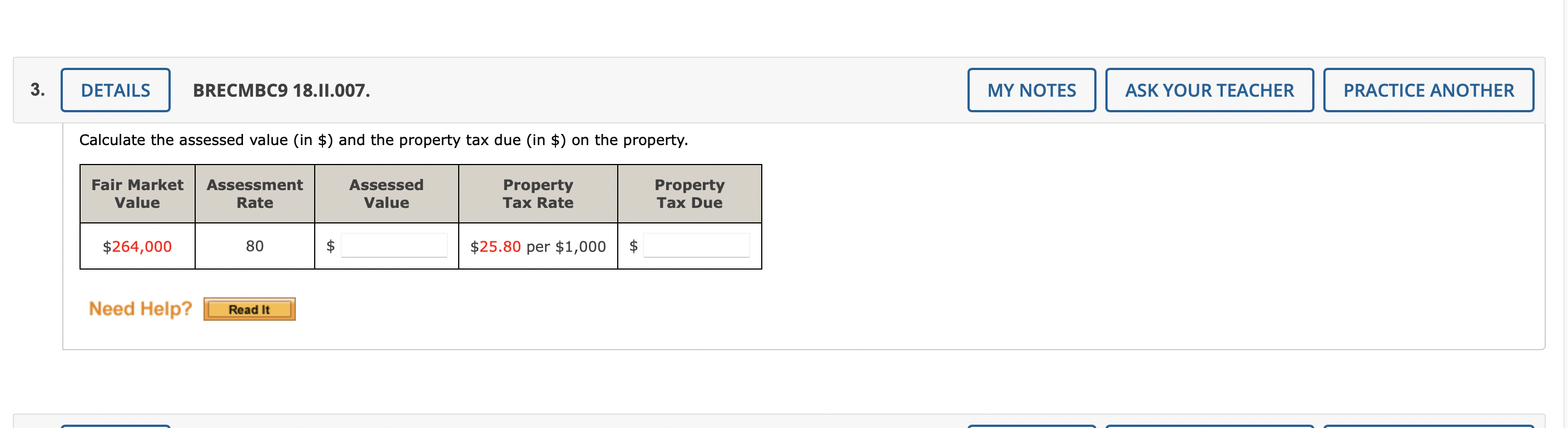 Solved 3. DETAILS BRECMBC9 18.11.007. MY NOTES ASK YOUR | Chegg.com