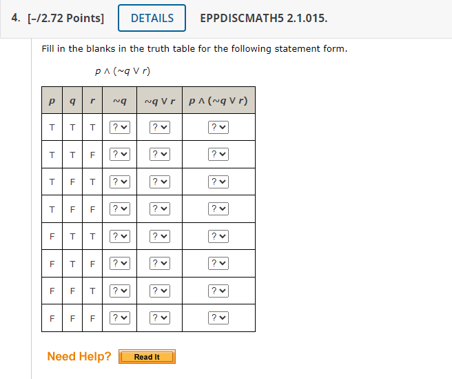 Solved Fill in the blanks in the truth table for the | Chegg.com