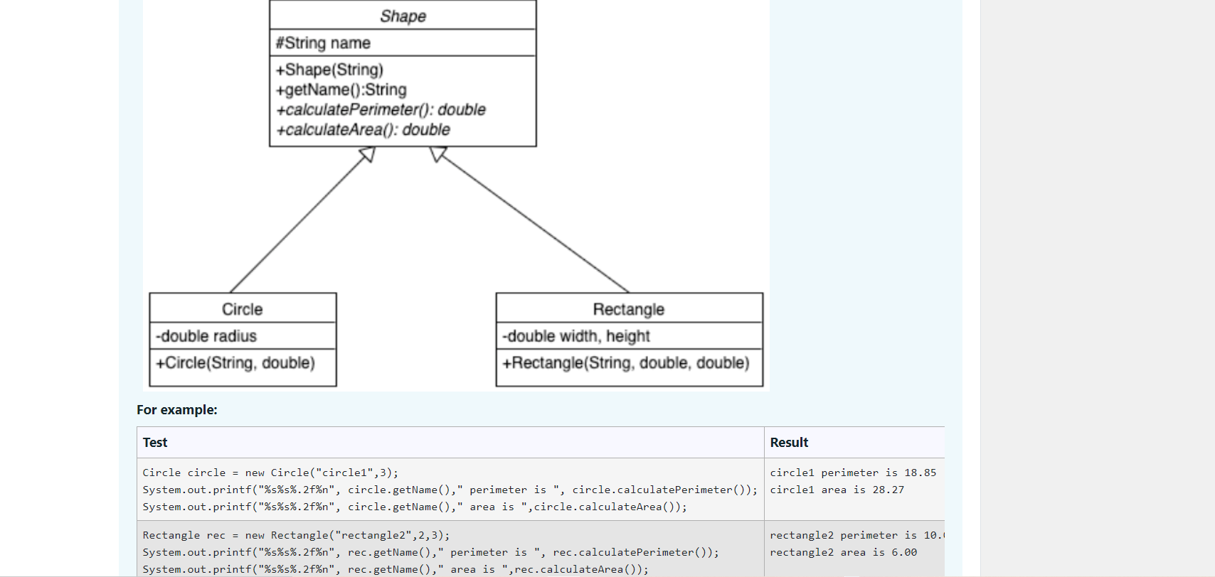 Solved Complete the implementation of the three classes | Chegg.com