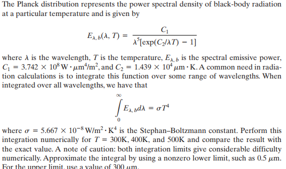 Solved The Planck distribution represents the power spectral | Chegg.com