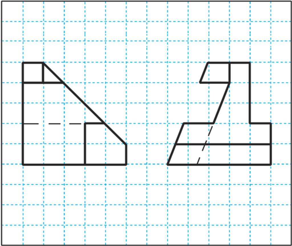 Solved Using instruments draw by hand the two given | Chegg.com