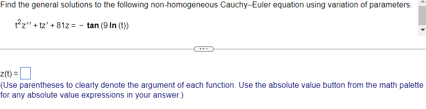 Solved Find the general solutions to the following | Chegg.com