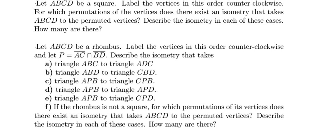 Solved Let ABCD be a square. Label the vertices in this | Chegg.com