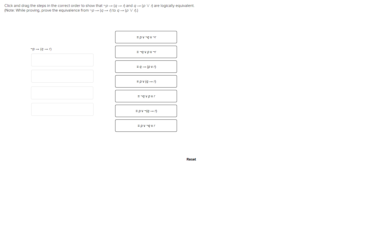 Solved Click and drag the steps in the correct order to show | Chegg.com