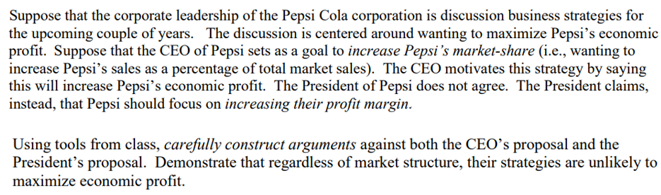 Solved Suppose that the corporate leadership of the Pepsi | Chegg.com