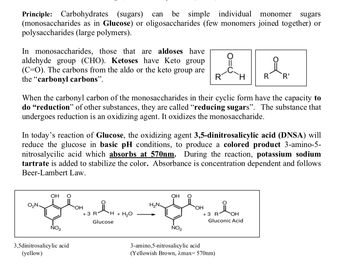 EXPERIMENT;Determination of Glucose Concentration by | Chegg.com