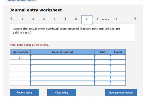 Solved Journal entry worksheet