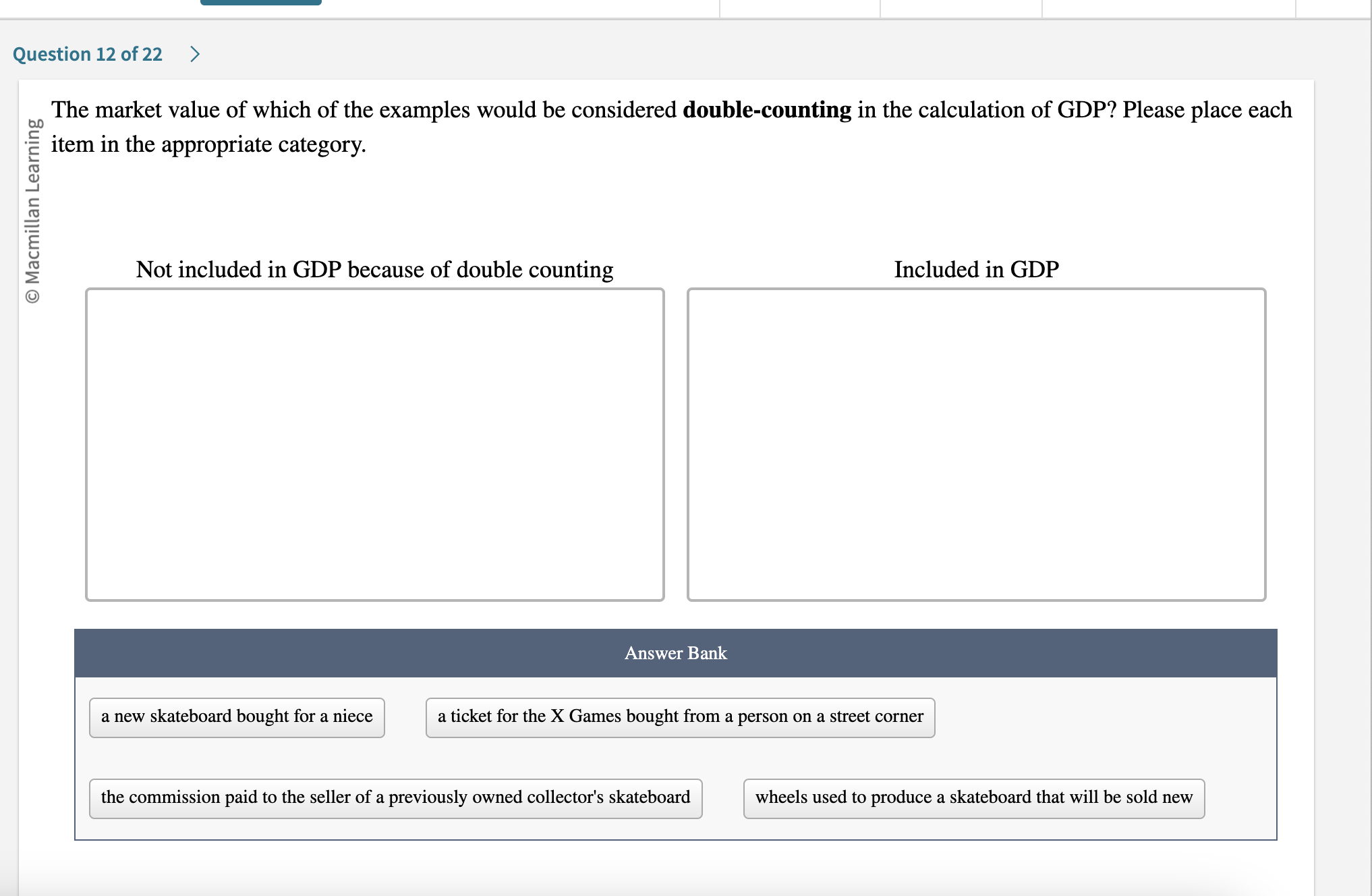 Solved Question 12 ﻿of 22The market value of which of the | Chegg.com