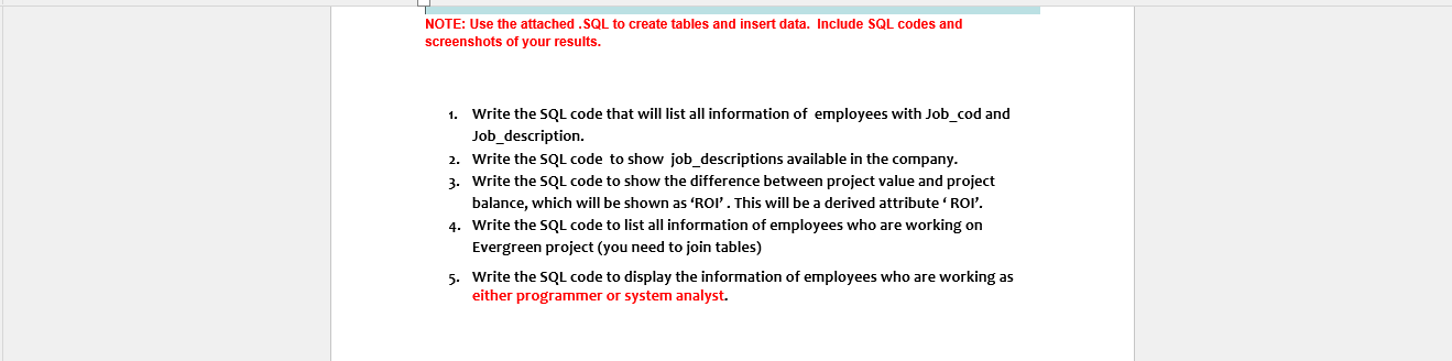 Solved Lab5- MultipleTable Manipulation Database name: | Chegg.com