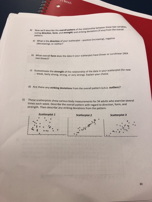 Solved SCATTERPLOTS (PART 1) Learning Objectives WARNING: | Chegg.com