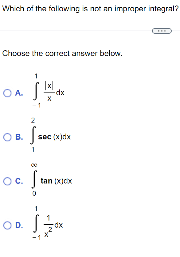 Solved Please include an explanation as to why the integral | Chegg.com