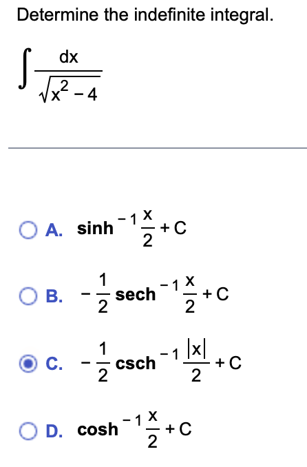 Solved Determine the indefinite | Chegg.com