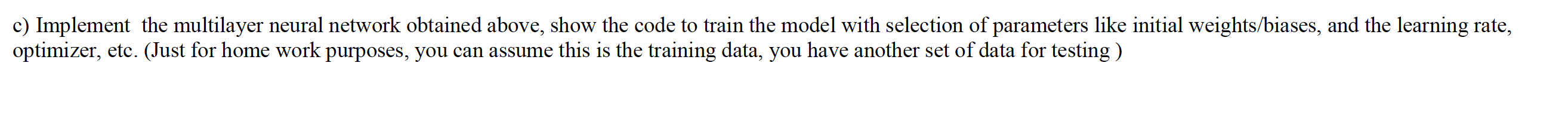 Solved 3. The following table consists of training data from | Chegg.com