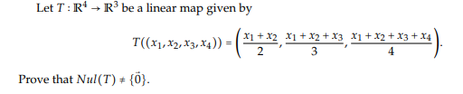 Solved Let T:R4→R3 be a linear map given by | Chegg.com