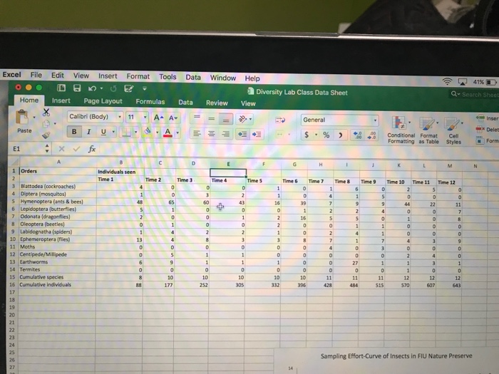 Solved Excel File Edit View Insert Format Tools Data Window | Chegg.com