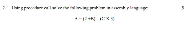 Solved Subject Microprocessor Note Please Give Correct