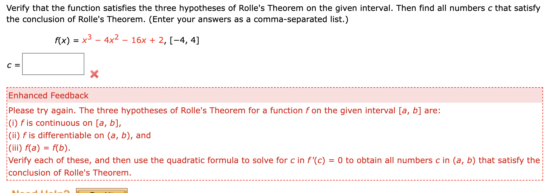 Solved Verify that the function satisfies the three | Chegg.com