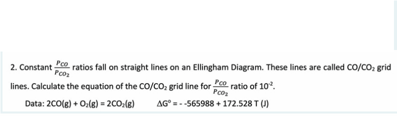 Solved Pco 2. Constant- ratios fall on straight lines on an | Chegg.com